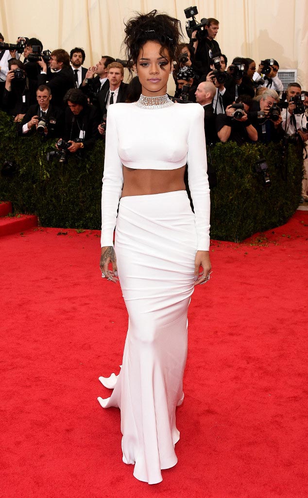 Rihanna Flashes Butt Crack In Daring Low Dress For Met Gala Afterparty
